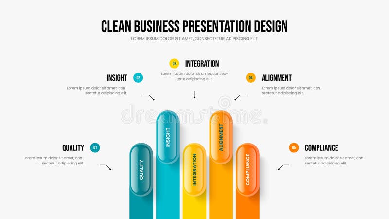 Digital Forecast 5 Step Infographic Frame Template Stock Vector ...