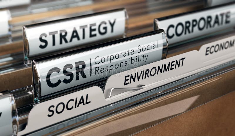 Corporate Social Responsibility, CSR Strategy Stock Image - Image of ...