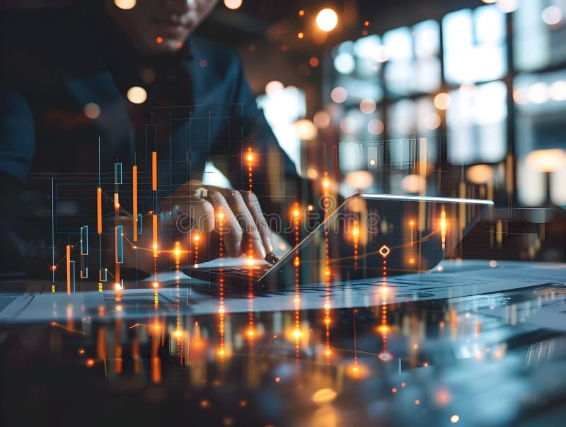 Corporate Strategist Evaluating Data and Planning Future Business ...