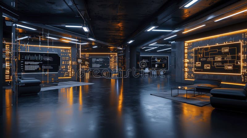 Corporate Strategy Hub Futuristic Collaboration in a Virtual Cloud ...