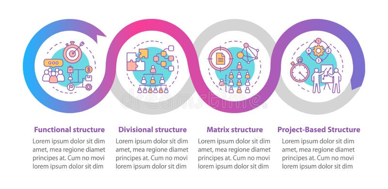 Corporate Structure Vector Infographic Template. Organization Hierarchy ...