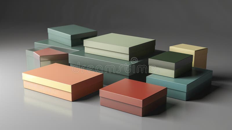 Corporate style box mockup stock image. Image of cover - 302434755