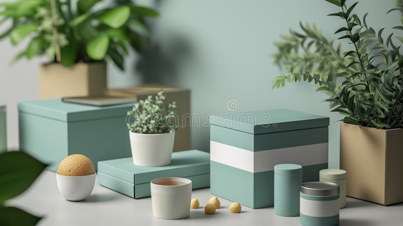 Corporate style box mockup stock photo. Image of modern - 302436562