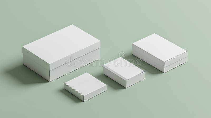 Corporate style box mockup stock photo. Image of square - 303269384