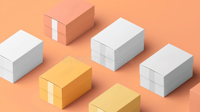 Corporate style box mockup stock image. Image of rectangle - 303269873