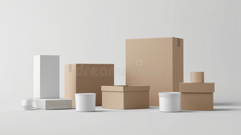 Corporate style box mockup stock image. Image of rectangle - 303270043
