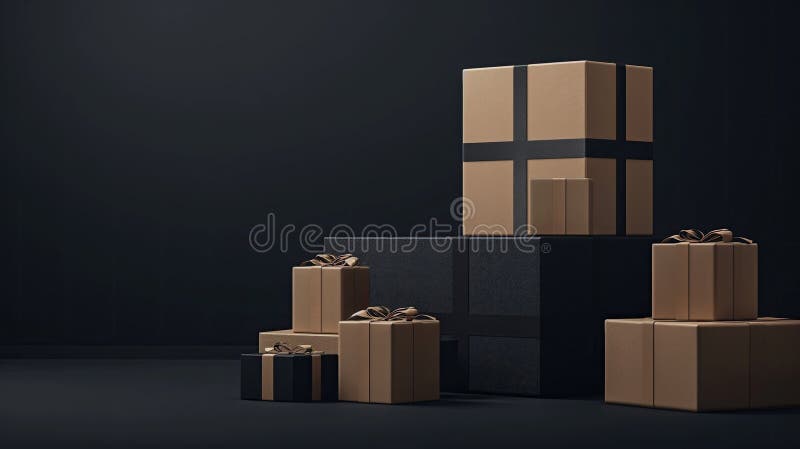 Corporate style box mockup stock photo. Image of black - 303271296
