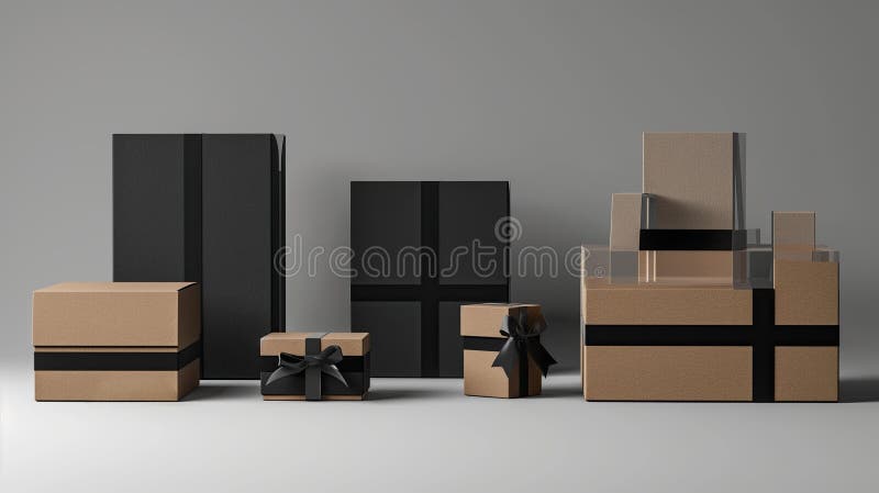 Corporate style box mockup stock photo. Image of textured - 303271914