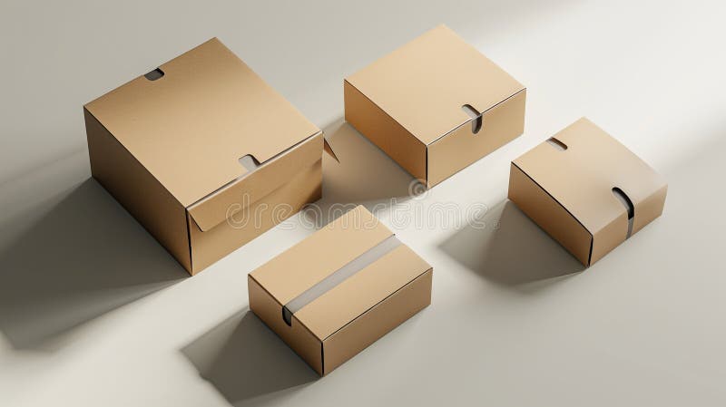 Corporate style box mockup stock photo. Image of gift - 303272100