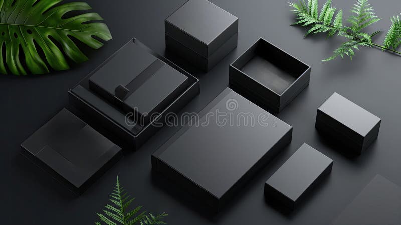 Corporate style box mockup stock photo. Image of shape - 303273388