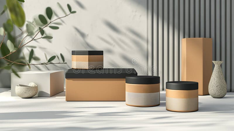 Corporate style box mockup stock photo. Image of modern - 303276432