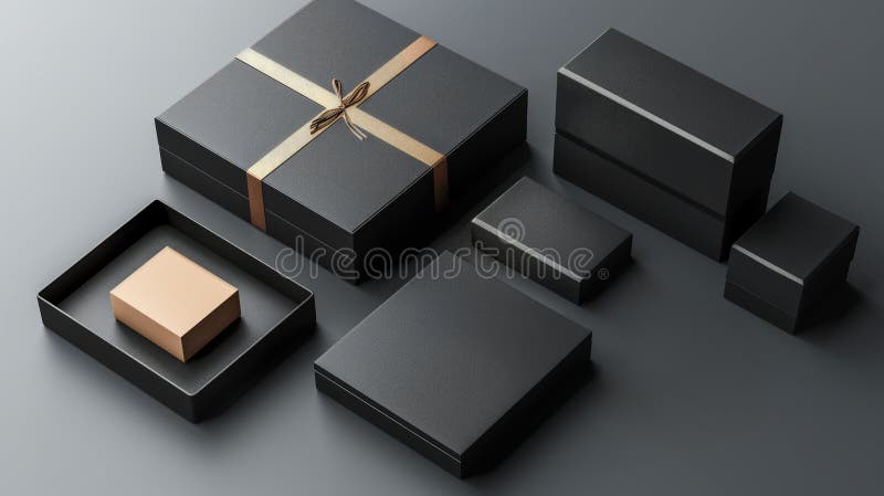 Corporate style box mockup stock image. Image of elegant - 303280727