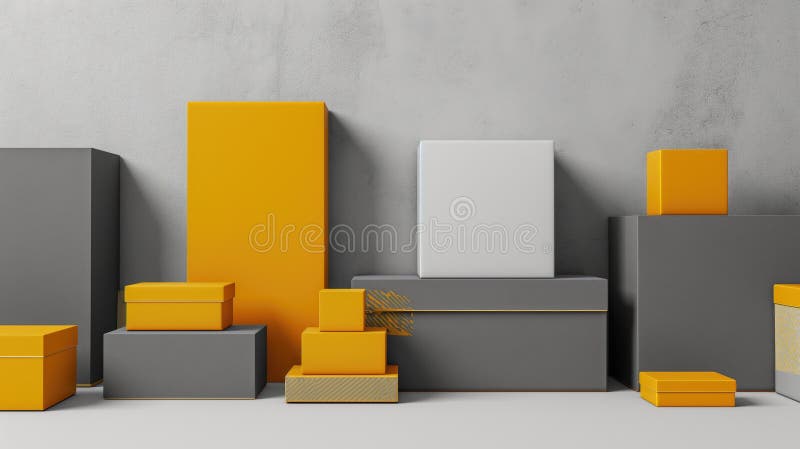 Corporate style box mockup stock photo. Image of corporate - 303280838