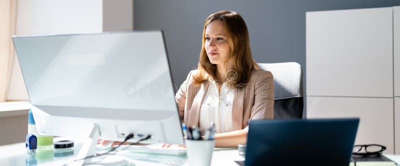 Corporate Support Service Agent Stock Image - Image of contact ...