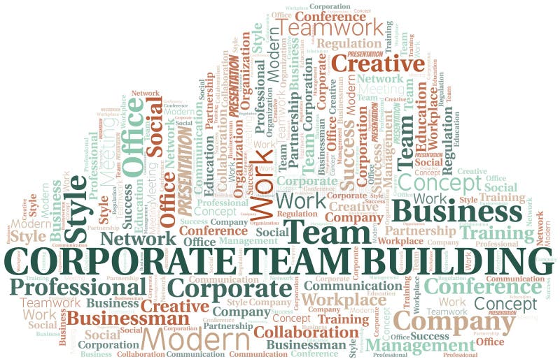 Team Building Word Cloud Stock Illustrations – 260 Team Building Word ...