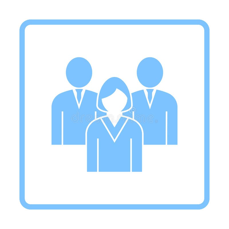 Corporate Team Icon stock vector. Illustration of female - 146633781