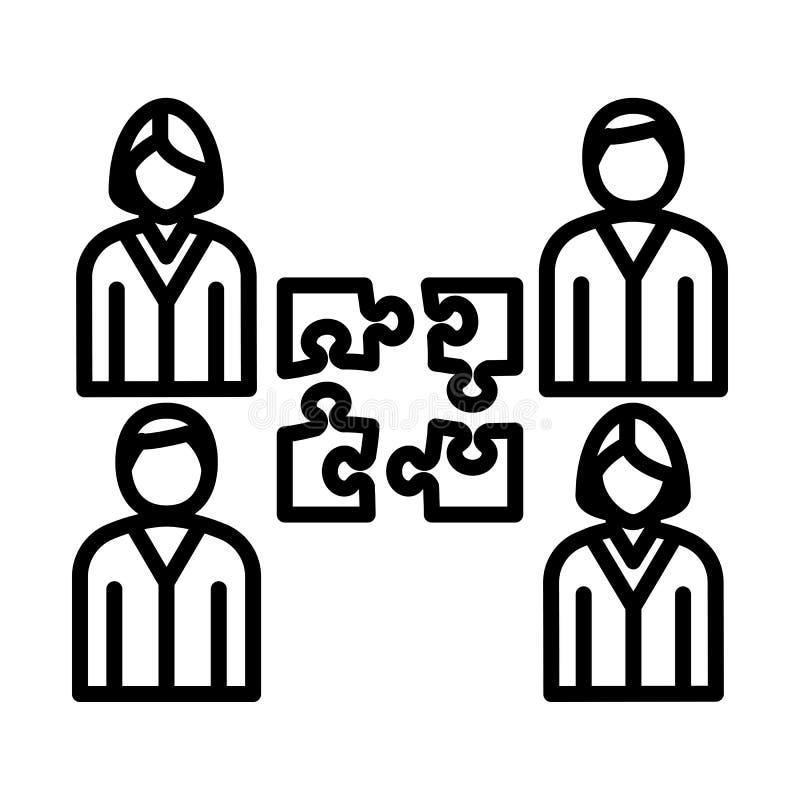 Corporate Team Icon stock vector. Illustration of meeting - 247942313