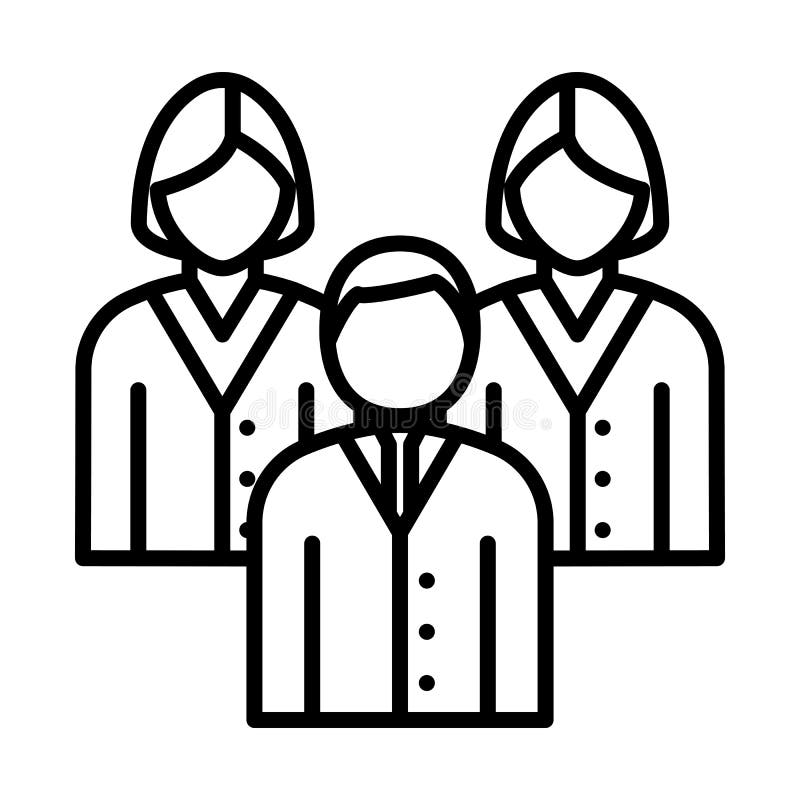 Corporate Team Icon stock vector. Illustration of management - 247942371