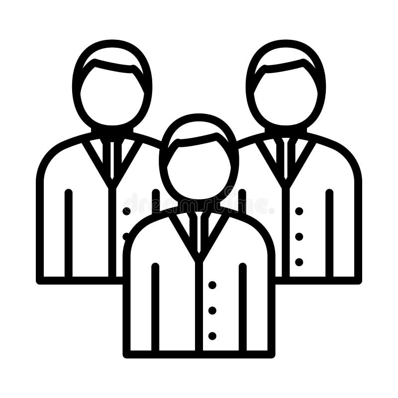 Corporate Team Icon stock vector. Illustration of formal - 247942374