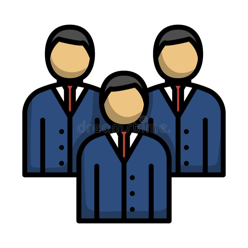 Corporate Team Icon stock vector. Illustration of management - 249181465