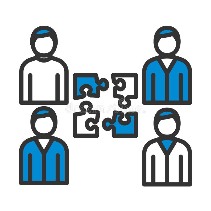 Corporate Team Icon stock vector. Illustration of catbusinessteams ...