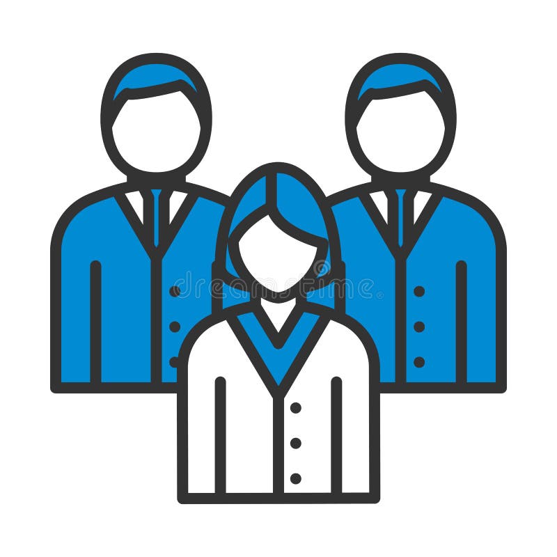 Corporate Team Icon stock illustration. Illustration of businessman ...