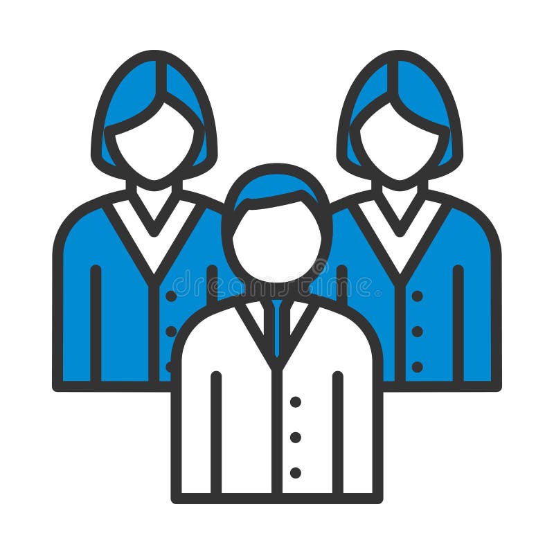 Corporate Team Icon stock vector. Illustration of cooperation - 256681430