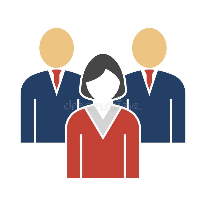 Corporate Team Icon stock vector. Illustration of color - 147893267