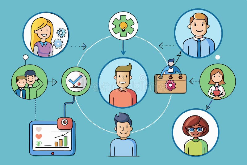 Corporate Teamwork and Leadership Visualized through Employee ...