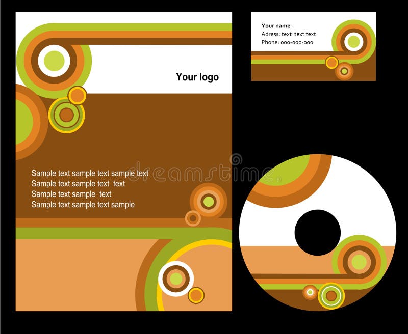 Corporate template design stock vector. Illustration of curve - 5979977