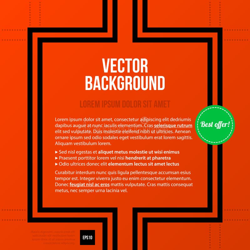 Corporate Text Background Template Stock Vector - Illustration of ...