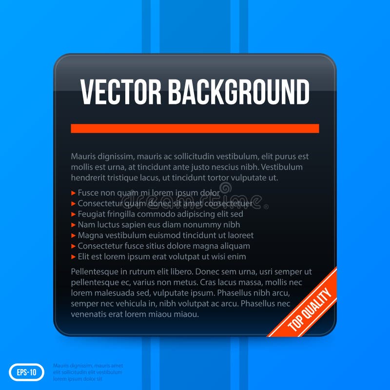 Corporate Text Background Template Stock Vector - Illustration of ...