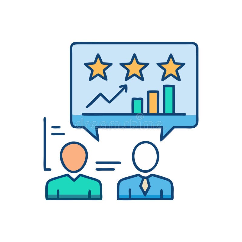 Corporate Training Evaluation Process Icon Stock Vector - Illustration ...