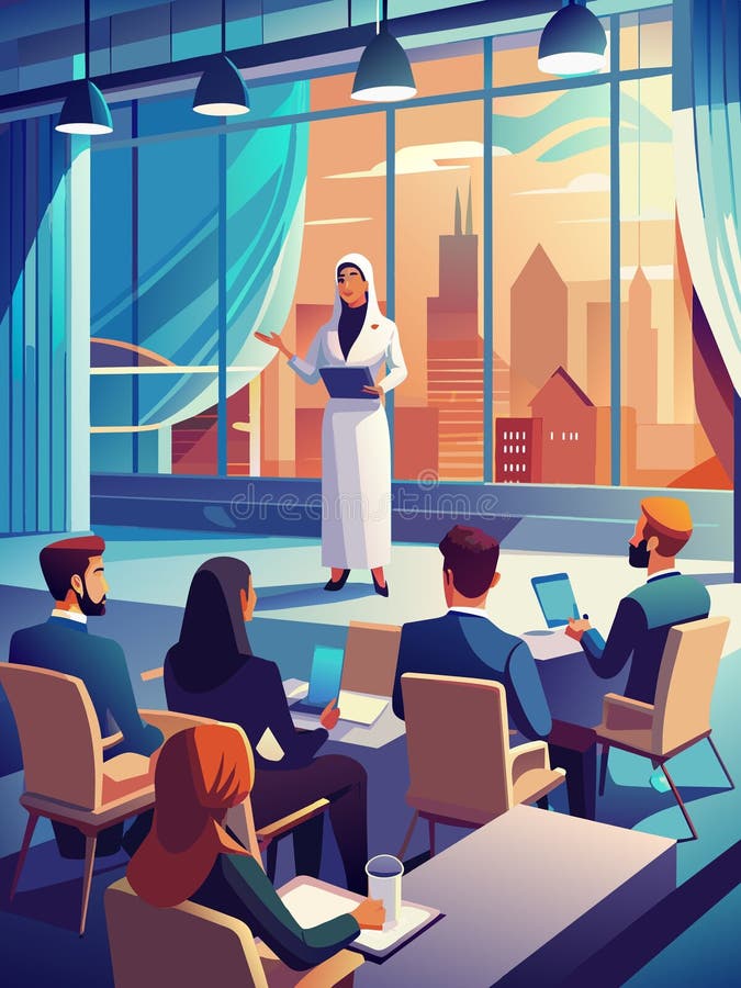 Corporate Training Session in Modern Office Environment Stock Image ...