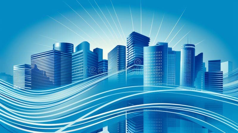 Corporate Vector Business Real Estate Template Background with Logo ...