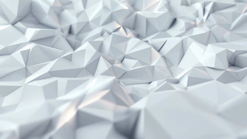 Corporate Clean White Low Poly Background Loop Stock Video - Video of ...