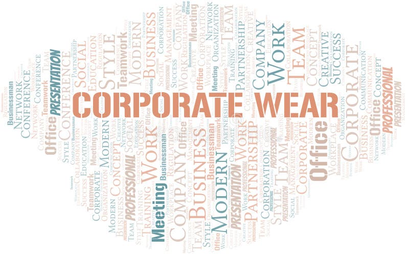 Corporate Wear Vector Word Cloud, Made with Text only. Stock Vector ...