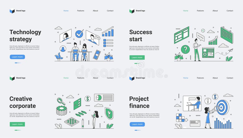 This Corporate Web Template Blends Technology and Finance Themes ...
