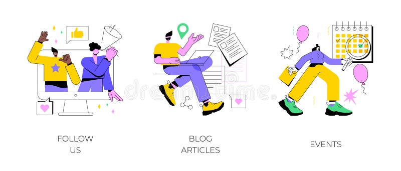 Corporate Website Links Abstract Concept Vector Illustrations. Stock ...