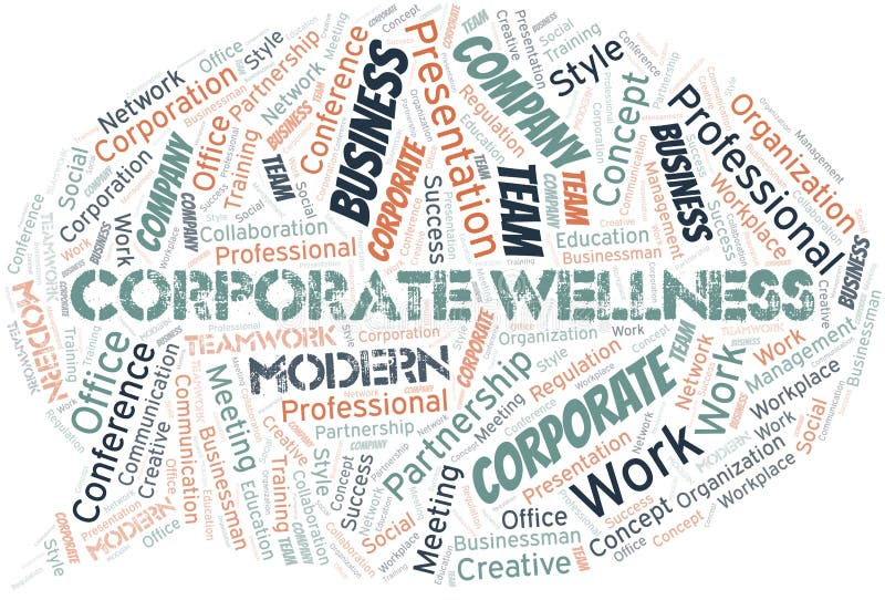 Corporate Wellness Vector Word Cloud, Made with Text only. Stock Vector ...