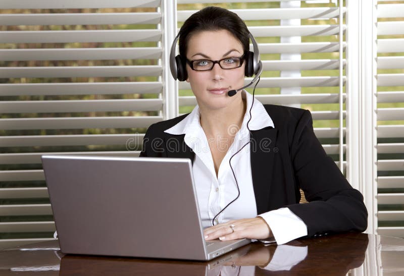 Corporate woman stock photo. Image of employee, contact - 7419124