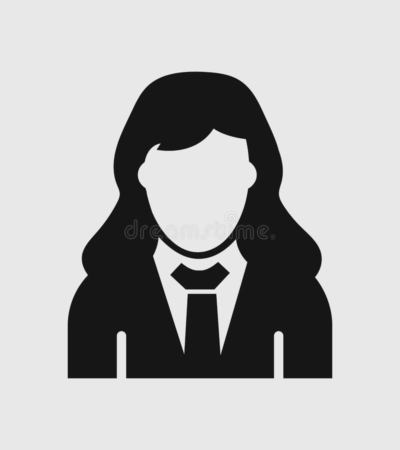 Corporate Woman Icon with Circle Shape. Stock Vector - Illustration of ...