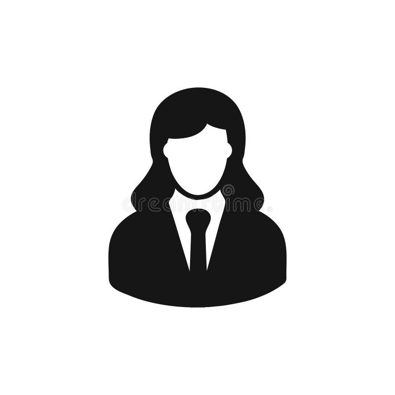 Corporate Women Icon. stock vector. Illustration of flat - 252967534