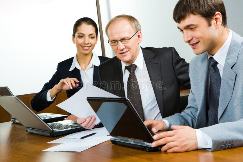 Corporate work stock image. Image of colleagues, businessteam - 4858603