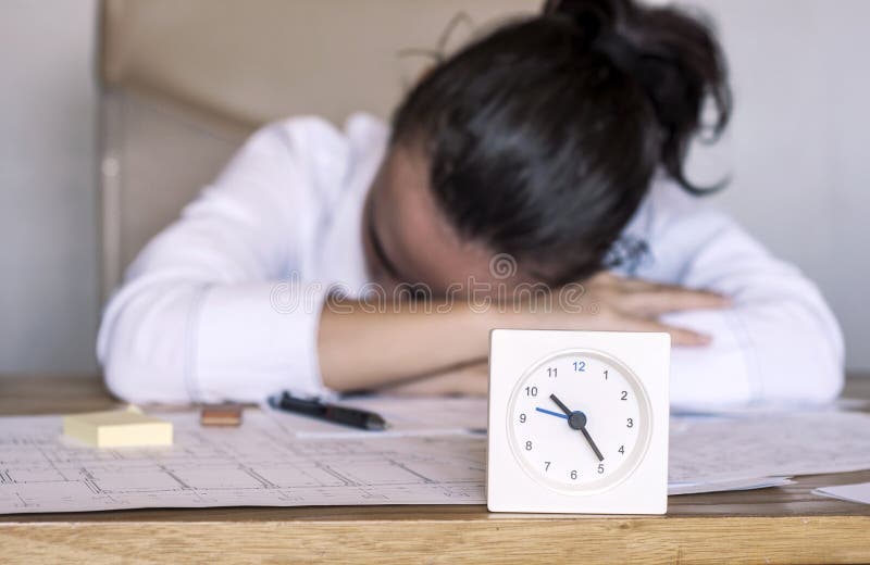 Corporate Worker Sleeping at the Office Stock Image - Image of person ...