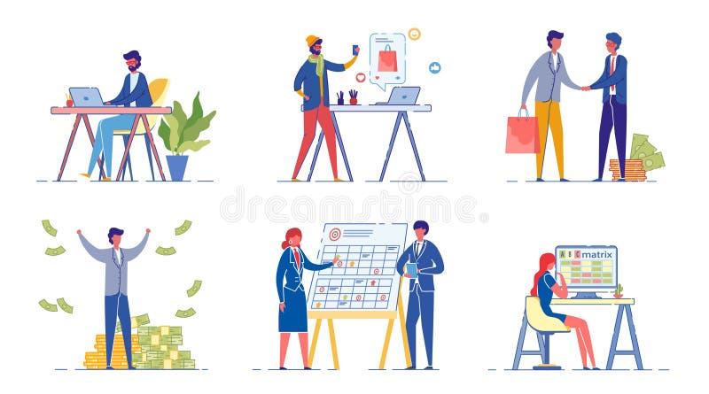 Working Set Flat Cartoon Vector Illustrations Stock Illustrations – 825 ... Working Set Flat Cartoon Vector Illustrations Stock Illustrations – 825 ...