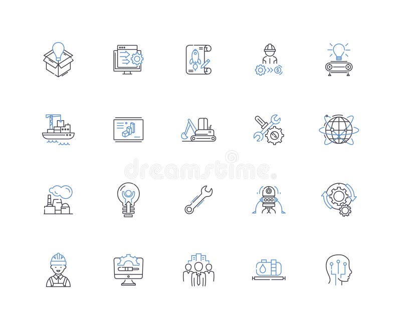 Corporation Line Icons Collection. Enterprise, Conglomerate, Firm ... Corporation Line Icons Collection. Enterprise, Conglomerate, Firm ...