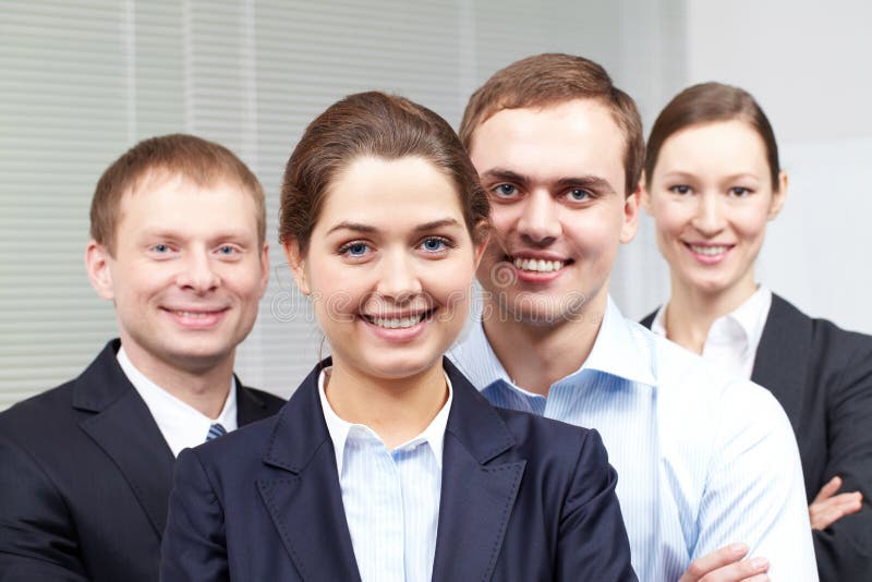 Corporative businesspeople stock image. Image of leader - 17787801
