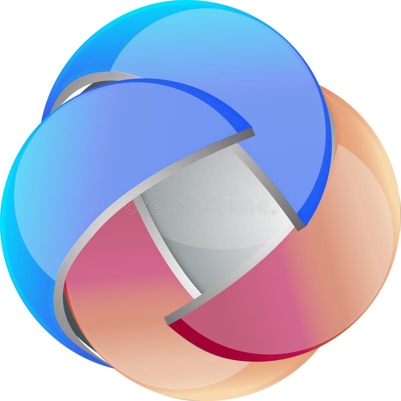 Orbe vectoriel 3D illustration de vecteur. Illustration of brillant ...