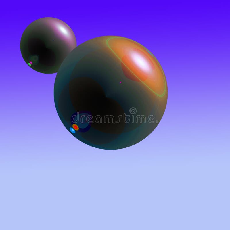 Corps Ronds En Verre Abstraits Illustration Stock - Illustration du ...